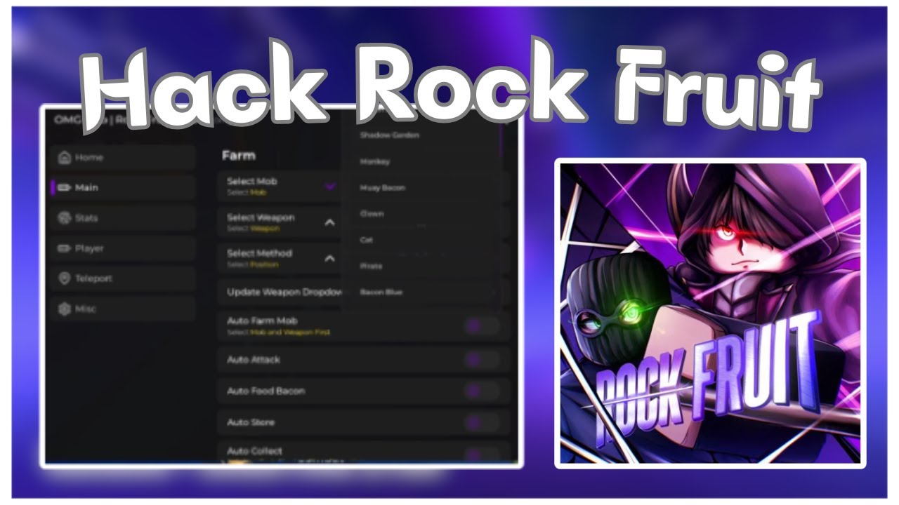 Cách Hack Rock Fruit Trên Điện Thoại Auto Farm, Nhặt Fruit | Script ...