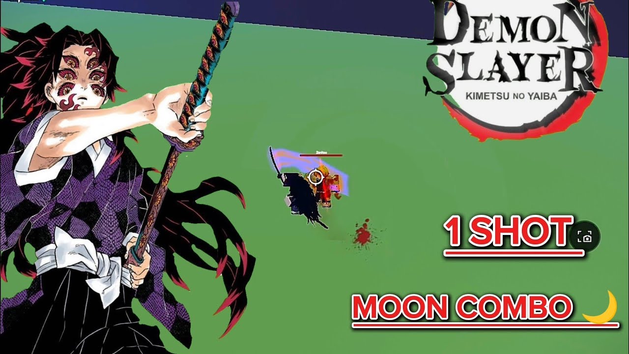 Moon breathing 🌙 -One Shot Combo [Demon Fall] - YouTube