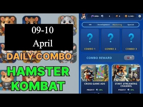 Hamster Kombat Daily Combo | Hamster Kombat Daily Combo Today 09-10 April | Hamster Kombat Combo