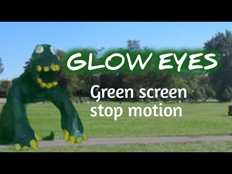 glow eyes green screen stop motion animation