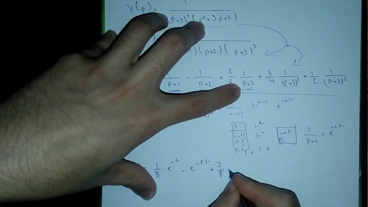 الدرس 17 : Transformée de Laplace inverse exercice ( 8 part 3 ) شرح ...
