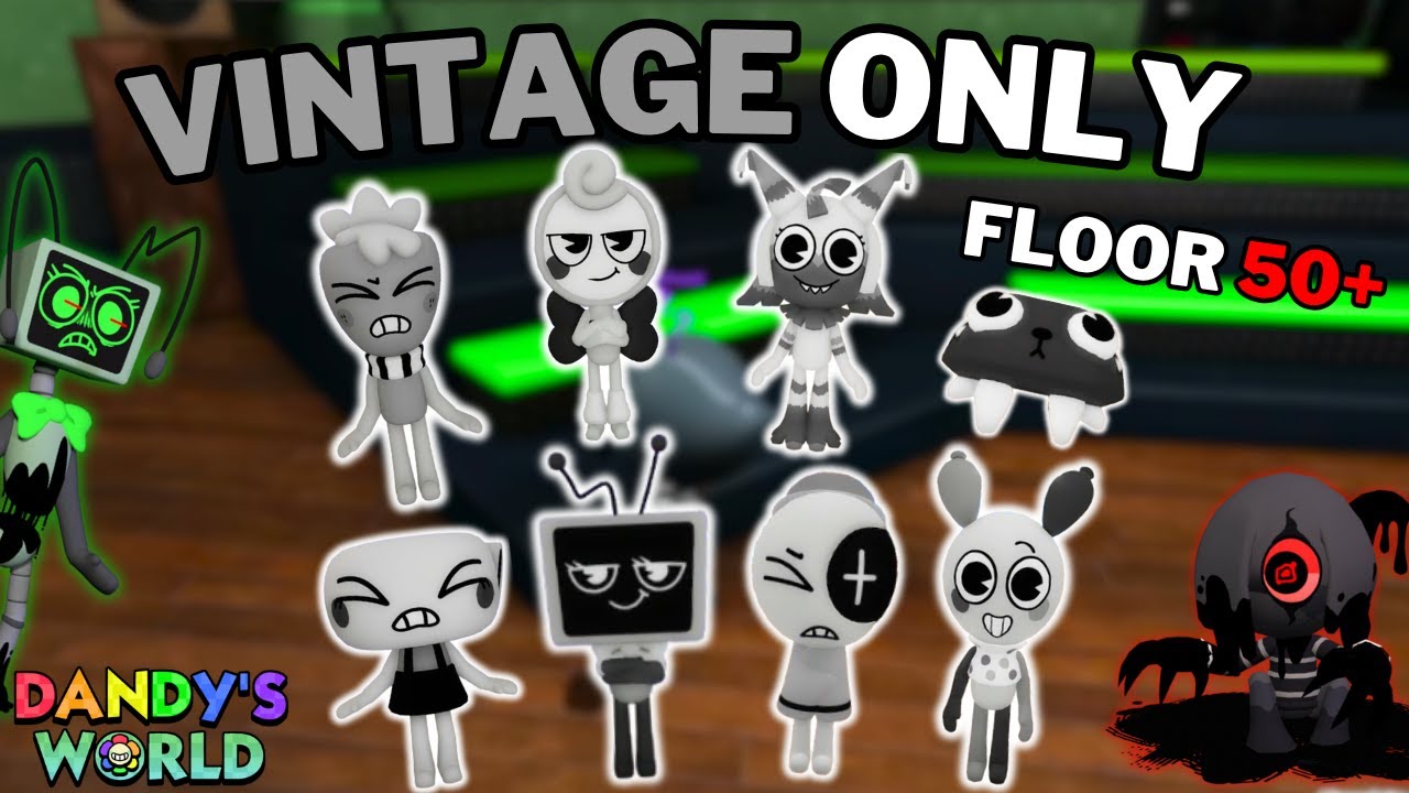 VINTAGE ONLY RUN IN DANDYS WORLD?! (FLOOR 50+) - YouTube