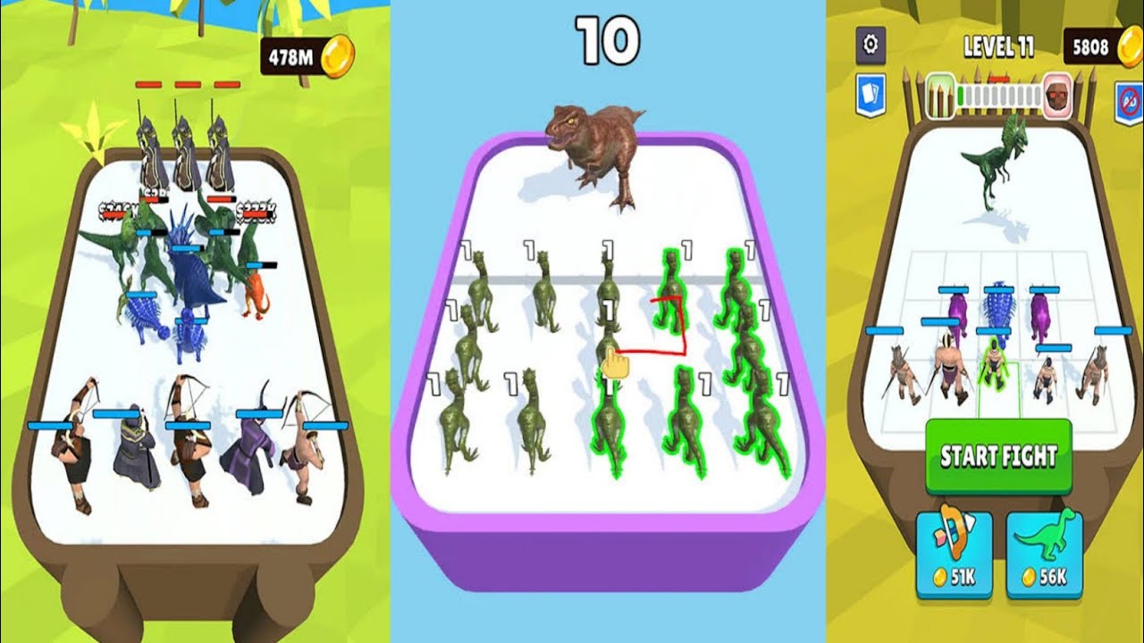 merge mega master dinosaur Part2 #400 #2000 #1000 - YouTube