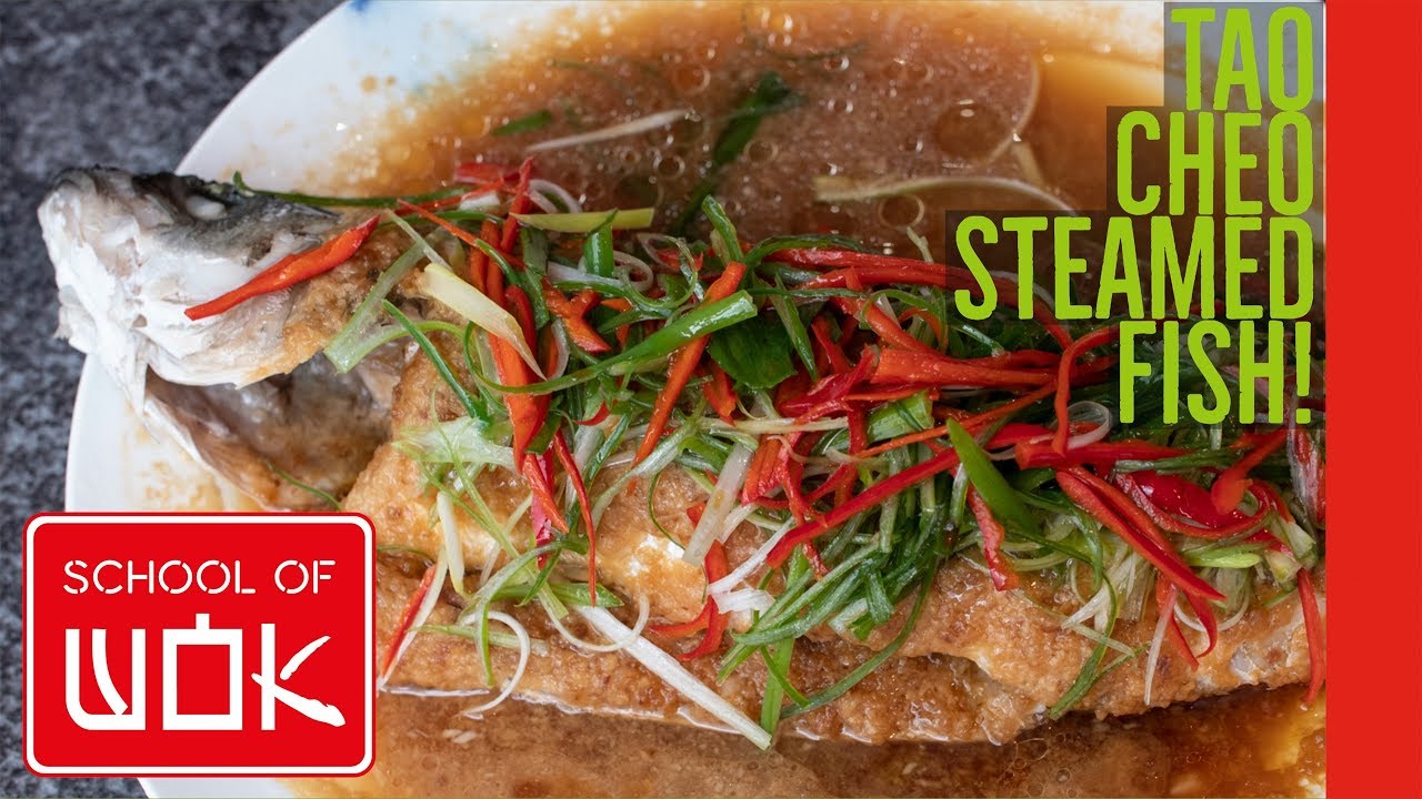 Steam a Whole Fish Chinese Tau Cheo Style! - YouTube