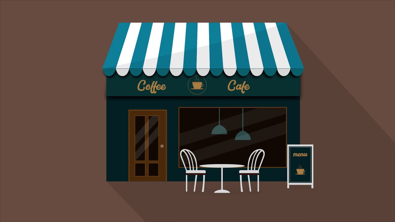 Café Scene Animation in After effects - YouTube