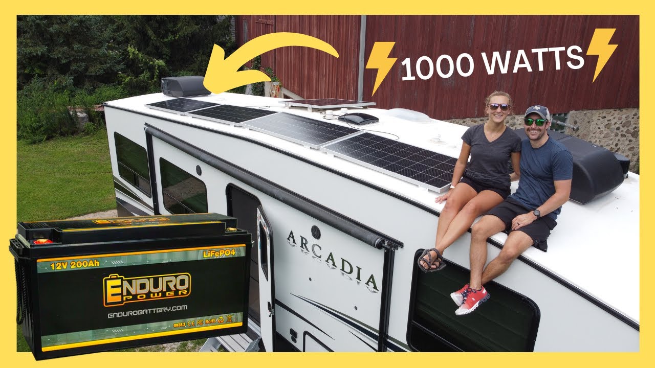 DIY SOLAR INSTALL | Upgrading our Fifth Wheel RV to Lithium (RV Life ...