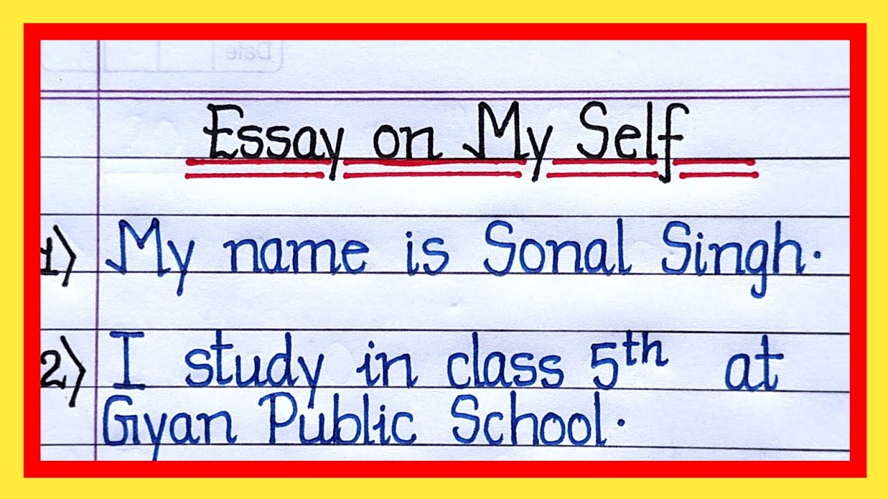 10 lines on my self | essay on my self | my self essay in english | my ...