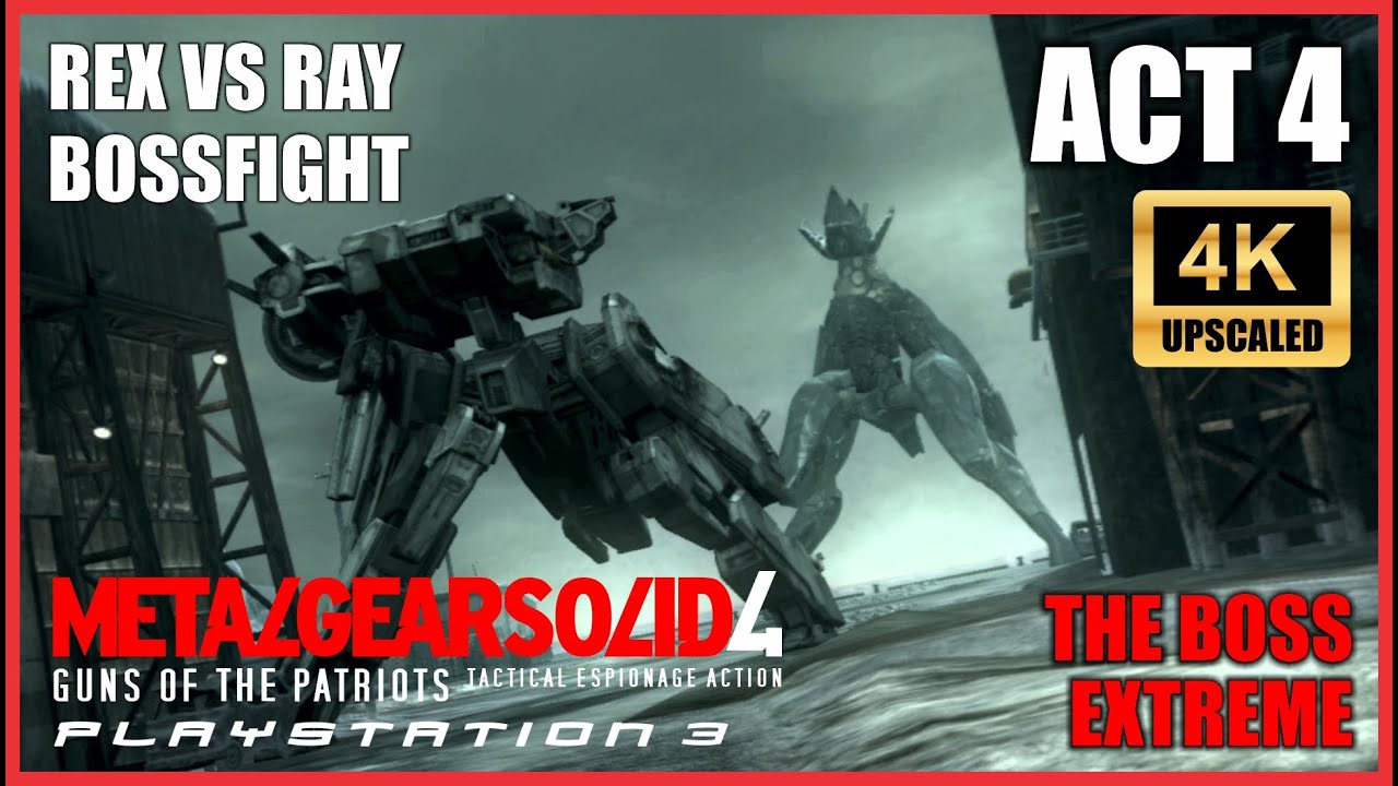 METAL GEAR SOLID 4 – REX VS RAY Bossfight - CLASH OF THE MECHS [4K PS3 ...
