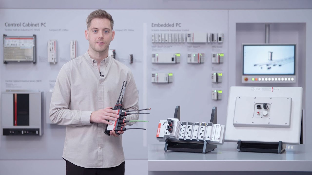 Push-pull accessory for ultra-compact Industrial PC C7015 - YouTube