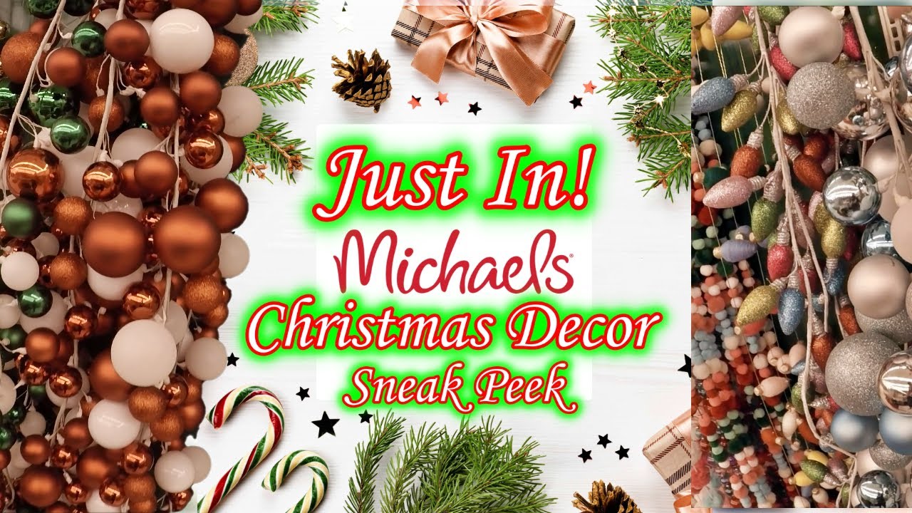 🎄MICHAELS CHRISTMAS DECOR SNEAK PEEK 2023 | SHOP WITH ME | BEAUTIFUL ...