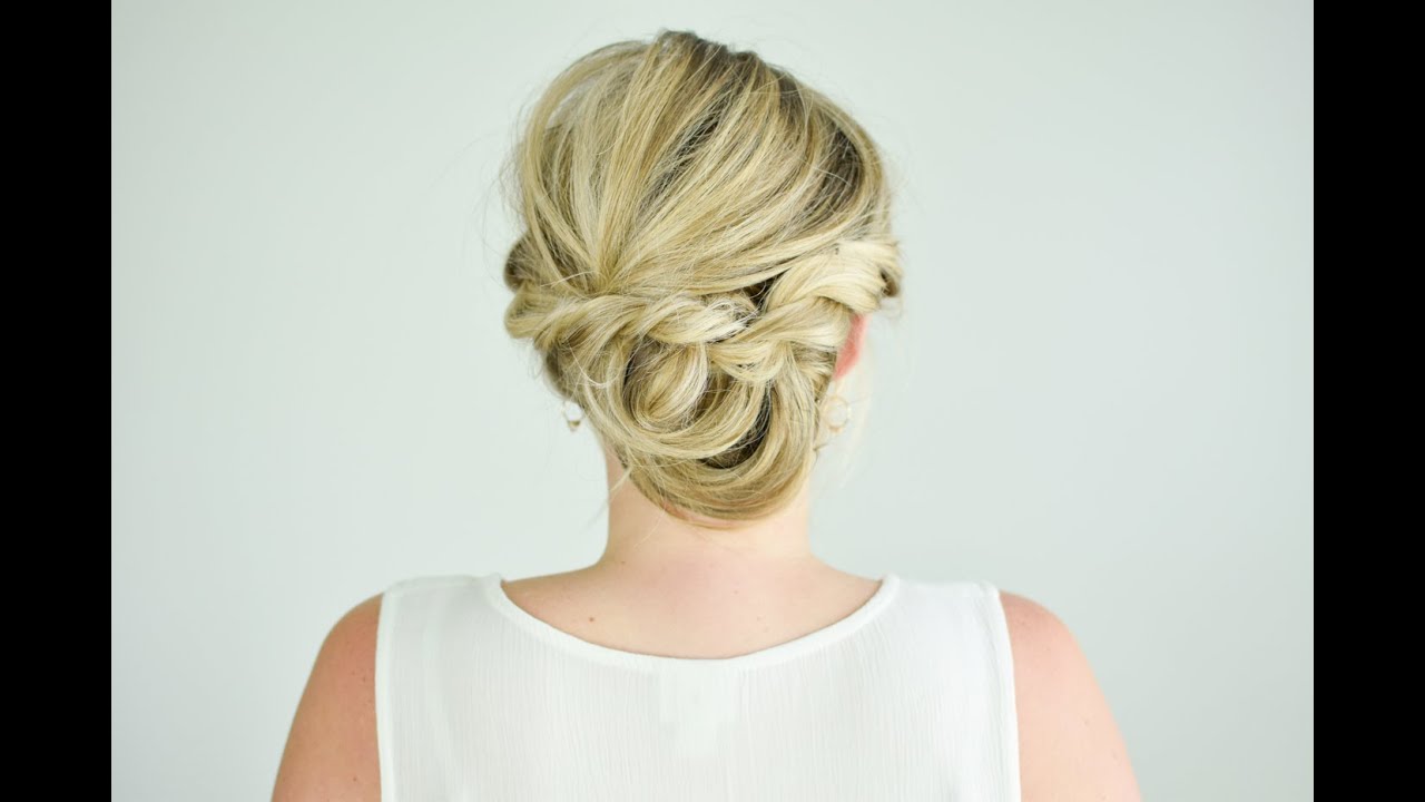 Looped and Twisted Updo Tutorial - YouTube