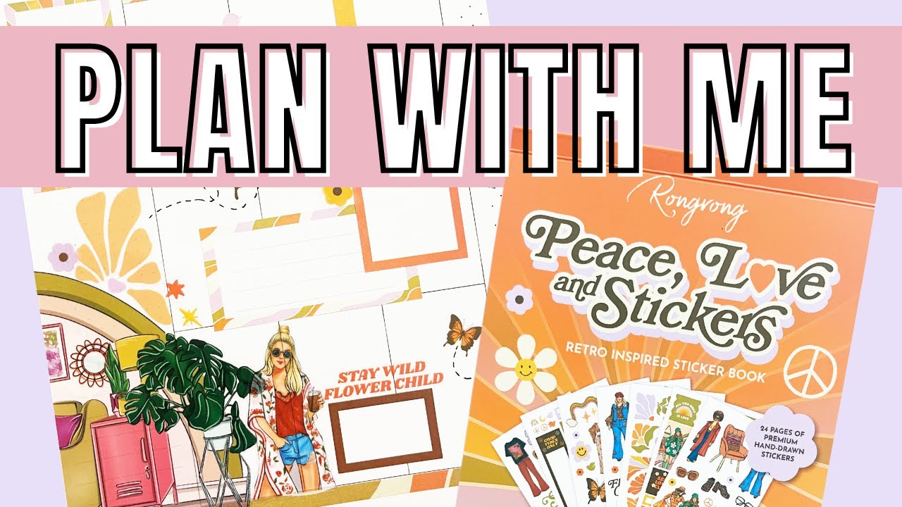 Flip Through & Plan With Me | New Rongrong Stickers & PET Tape | Peace ...