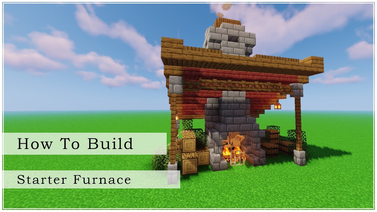 How to Build a Starter Furnace (Minecraft Build Tutorial) - YouTube