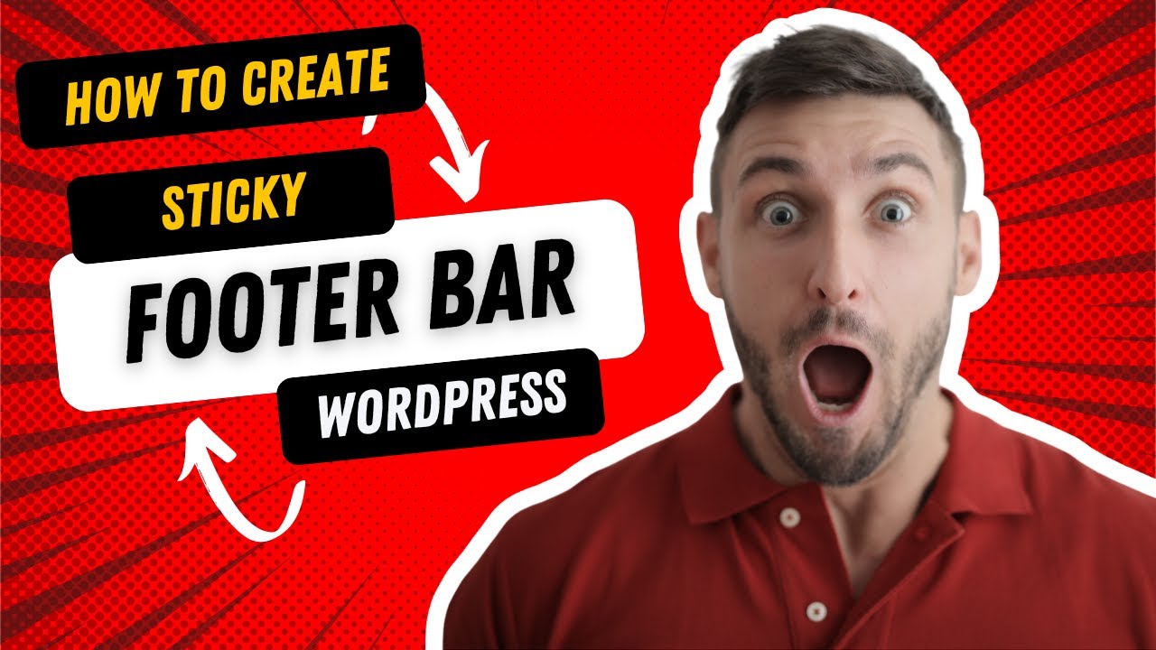 How To Create A Sticky Floating Footer Bar In Wordpress Tutorial Youtube