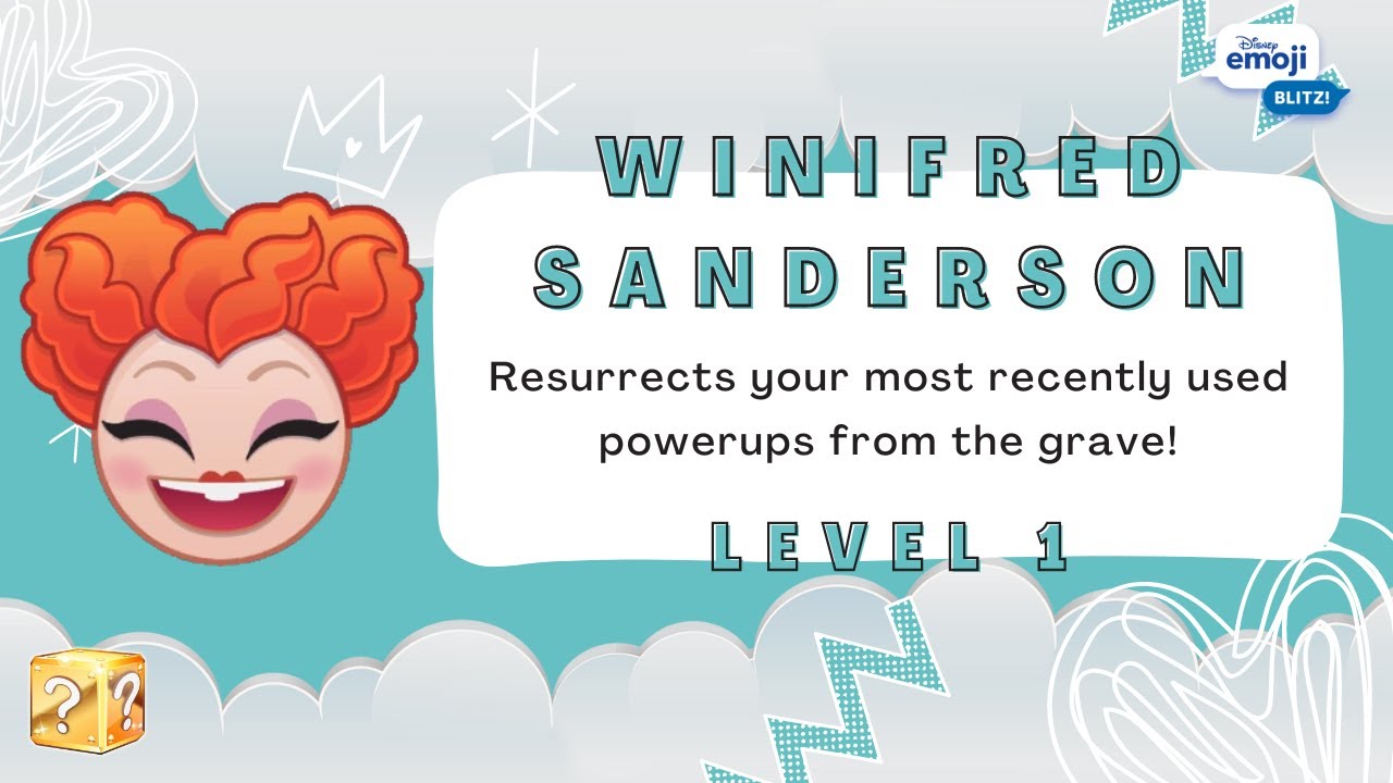 Disney Emoji Blitz - Winifred Sanderson (Level 1) - Hocus Pocus - Gold ...