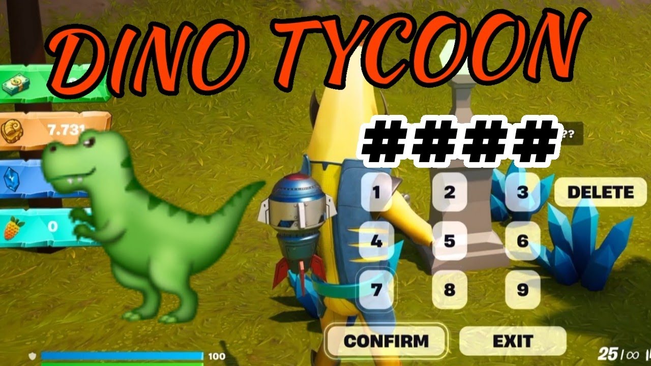Fortnite - DINO Tycoon Secret Code and Weapon - YouTube