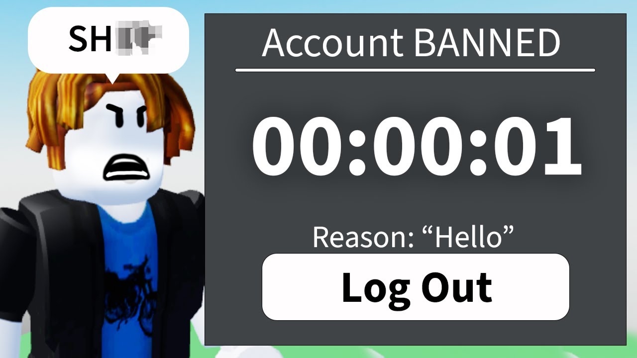 Roblox BAN Speedrun in 1 Hour - YouTube