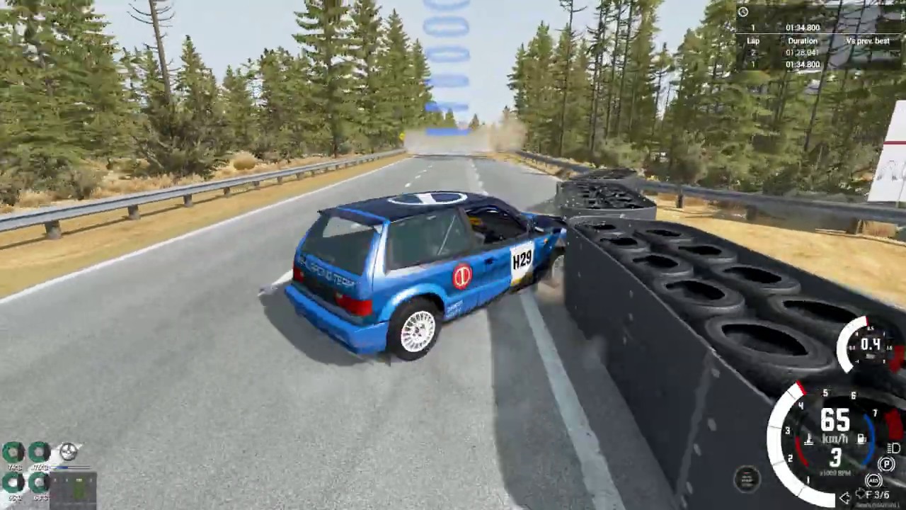 BeamNG.Drive Covet Rally: Automation Track stage 4 - Play - YouTube