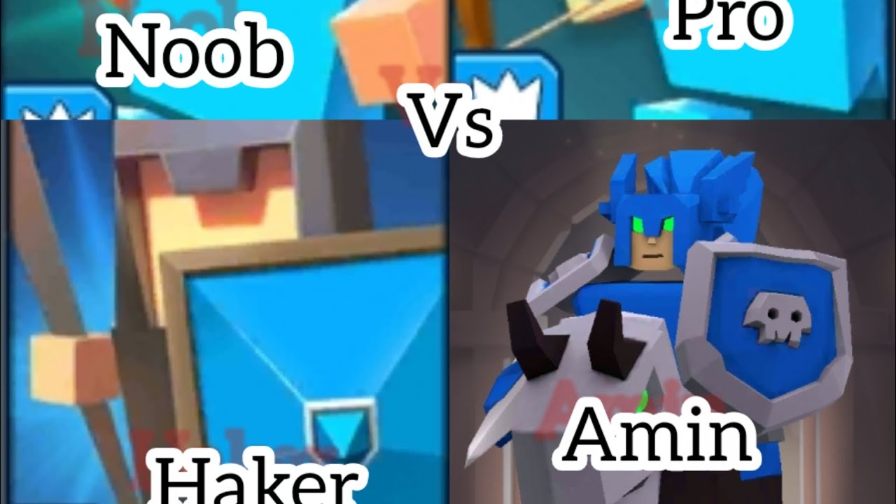Noob vs Pro vs Haker vs Amin - YouTube