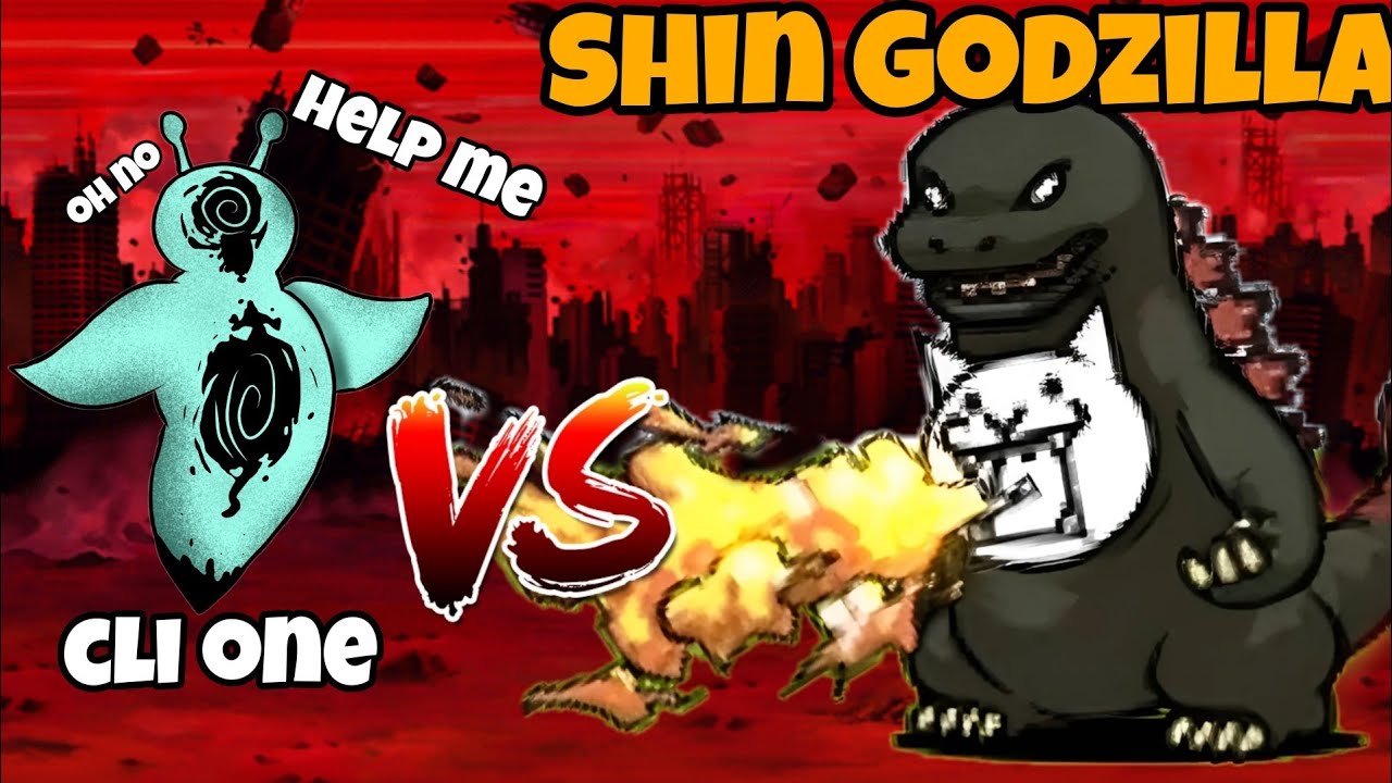 Shin Godzilla vs cli one | the battle cats - YouTube