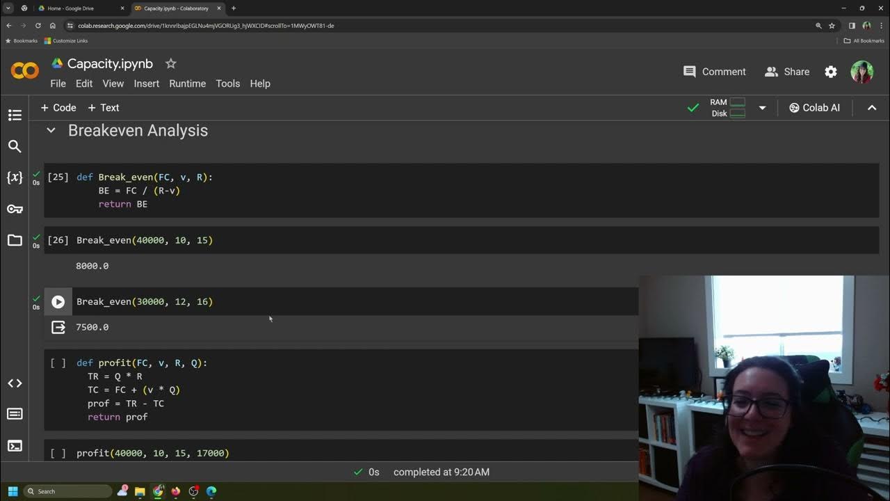 Performing Breakeven Analysis in Python - YouTube