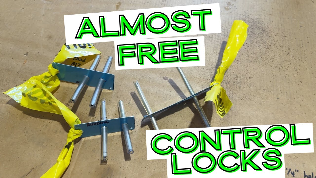 Episode 93 - Almost Free Control Locks for your Plane (DIY) - YouTube