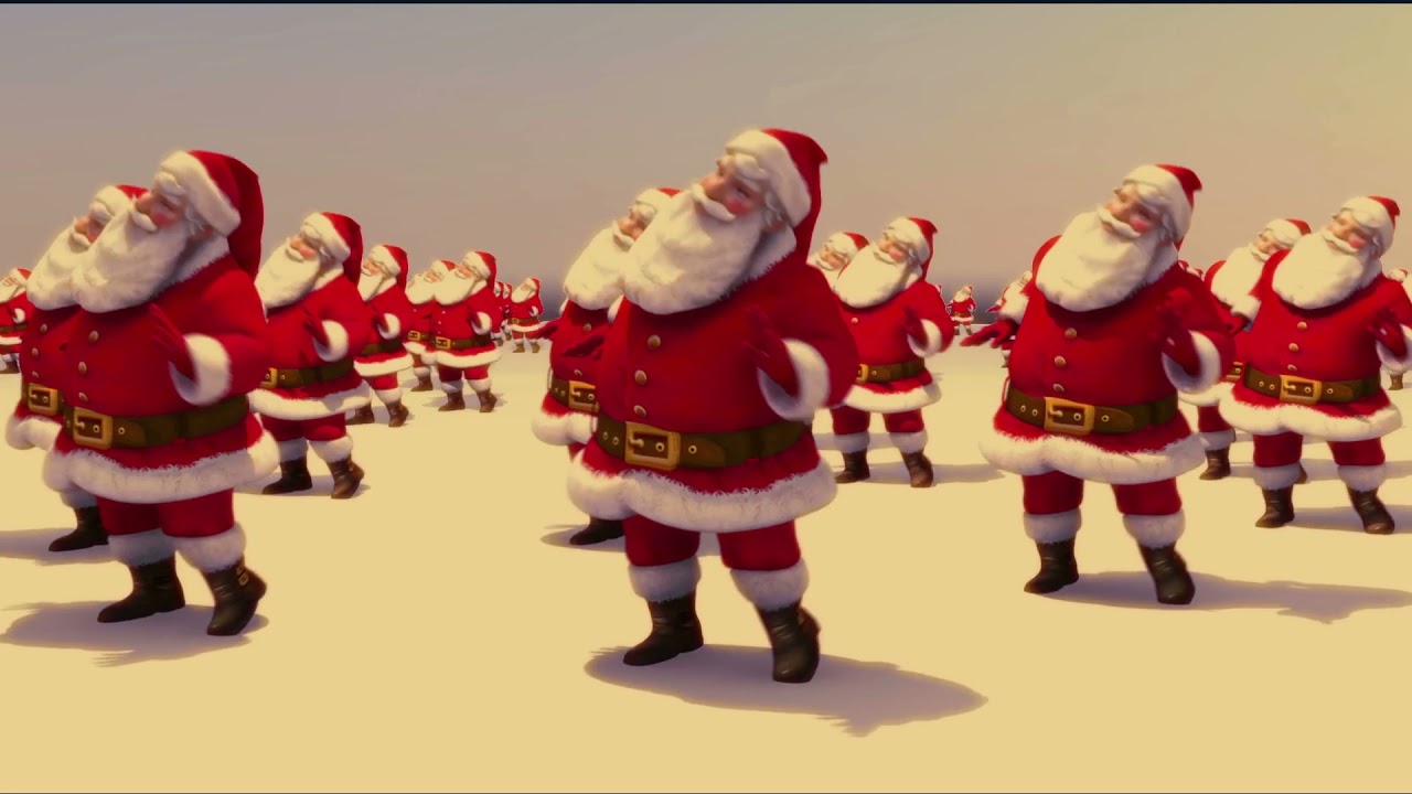 SANTA CLAUS DANCING TO CHRISTMAS MUSIC - YouTube