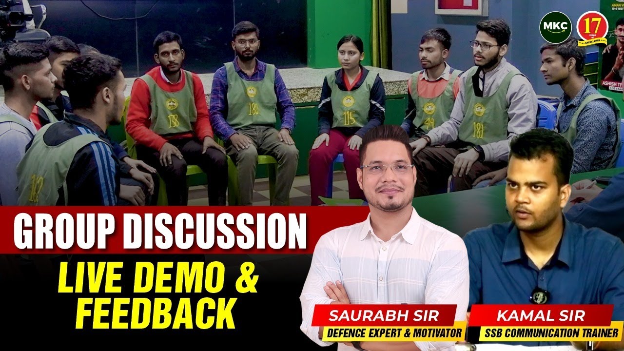 Group Discussion in SSB Interview | SSB Interview Group Discussion Live ...