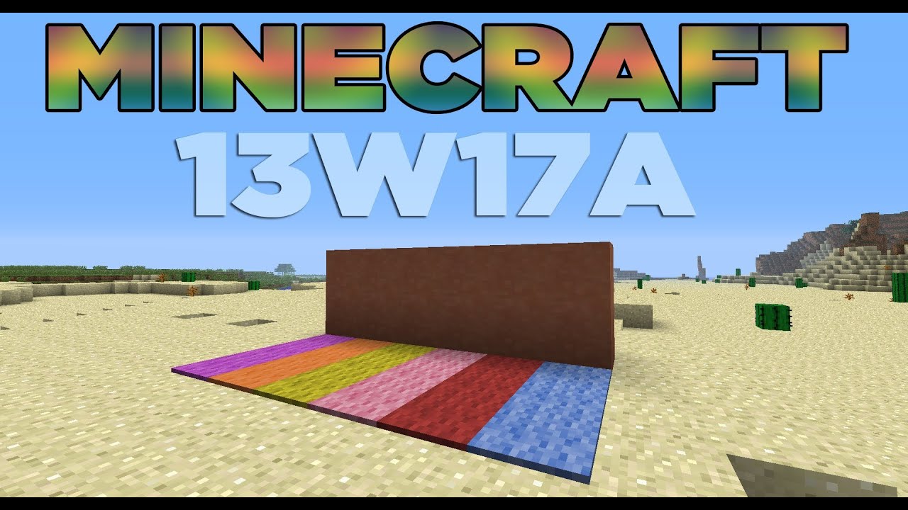 MINECRAFT 1.6 - Snapshot 13w17a - Nuevos bloques y cambios en el diseño - YouTube