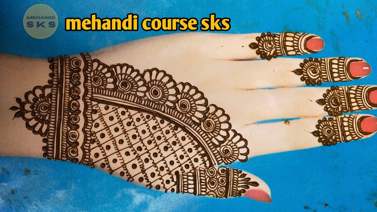 back hand net mehndi design | simple mehandi design | sidikhaiye ...