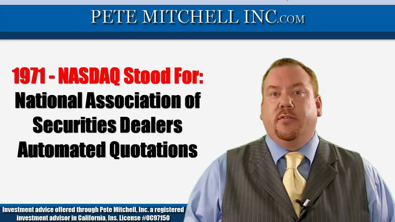 What Does NASDAQ Stand For? - YouTube