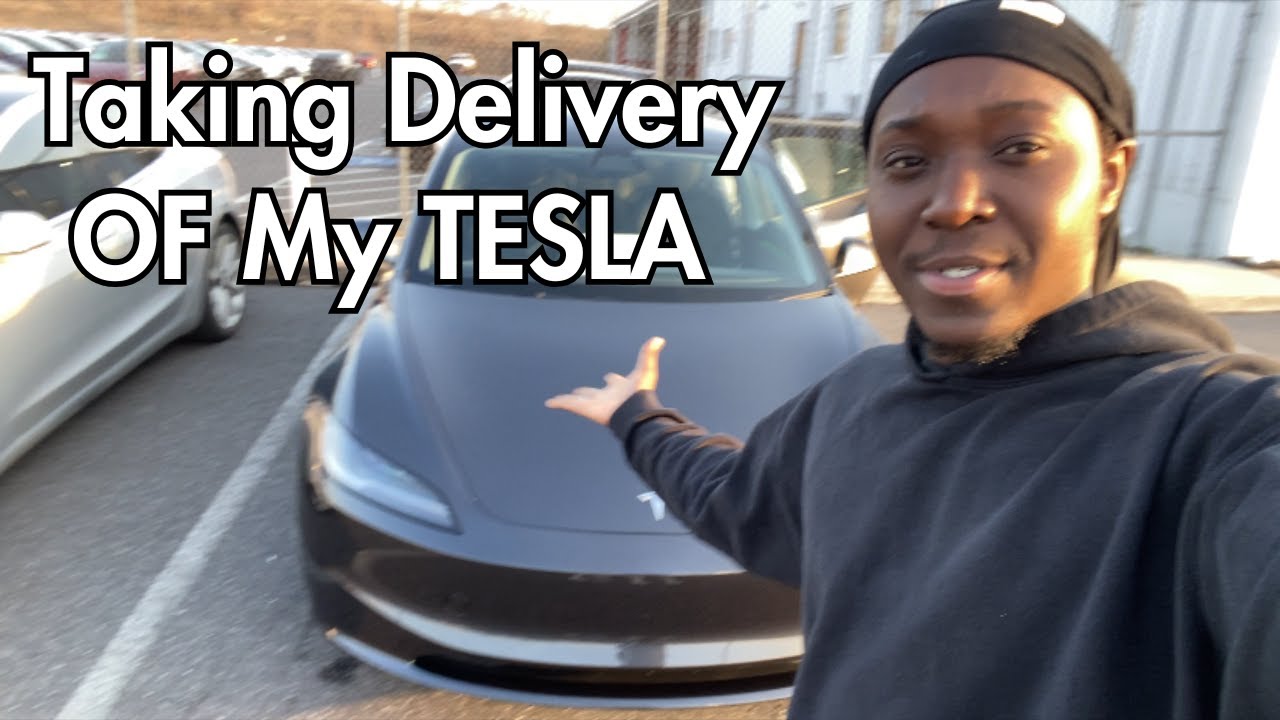 Taking Delivery of MY FIRST TESLA! (Dream Come True) - YouTube