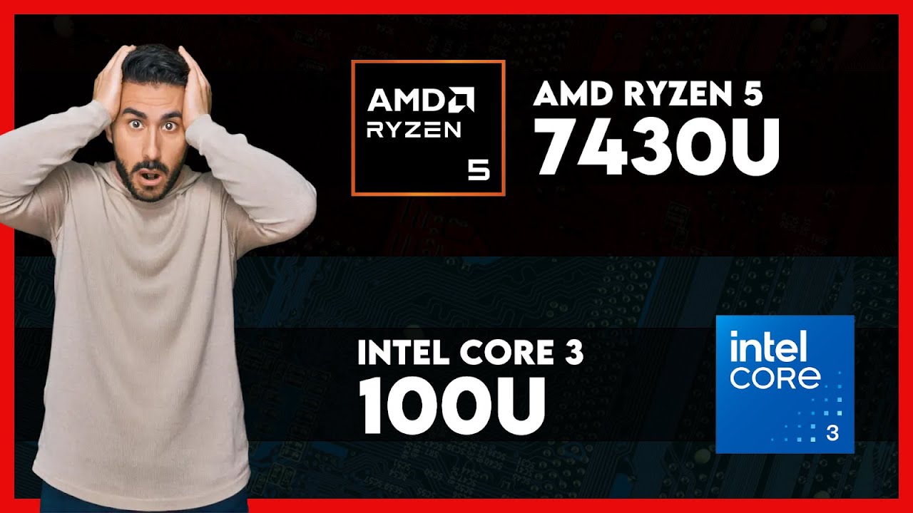 AMD Ryzen 5 7430U vs Intel Core 3 100U Comparison - YouTube
