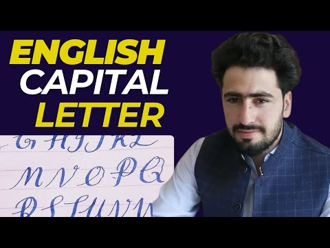 Learn Cursive Writing| How to write English Capital Letters A-Z Guide ...