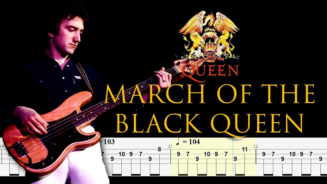 Queen - The March of The Black Queen (Bass Line + Tabs + Notation) By ...