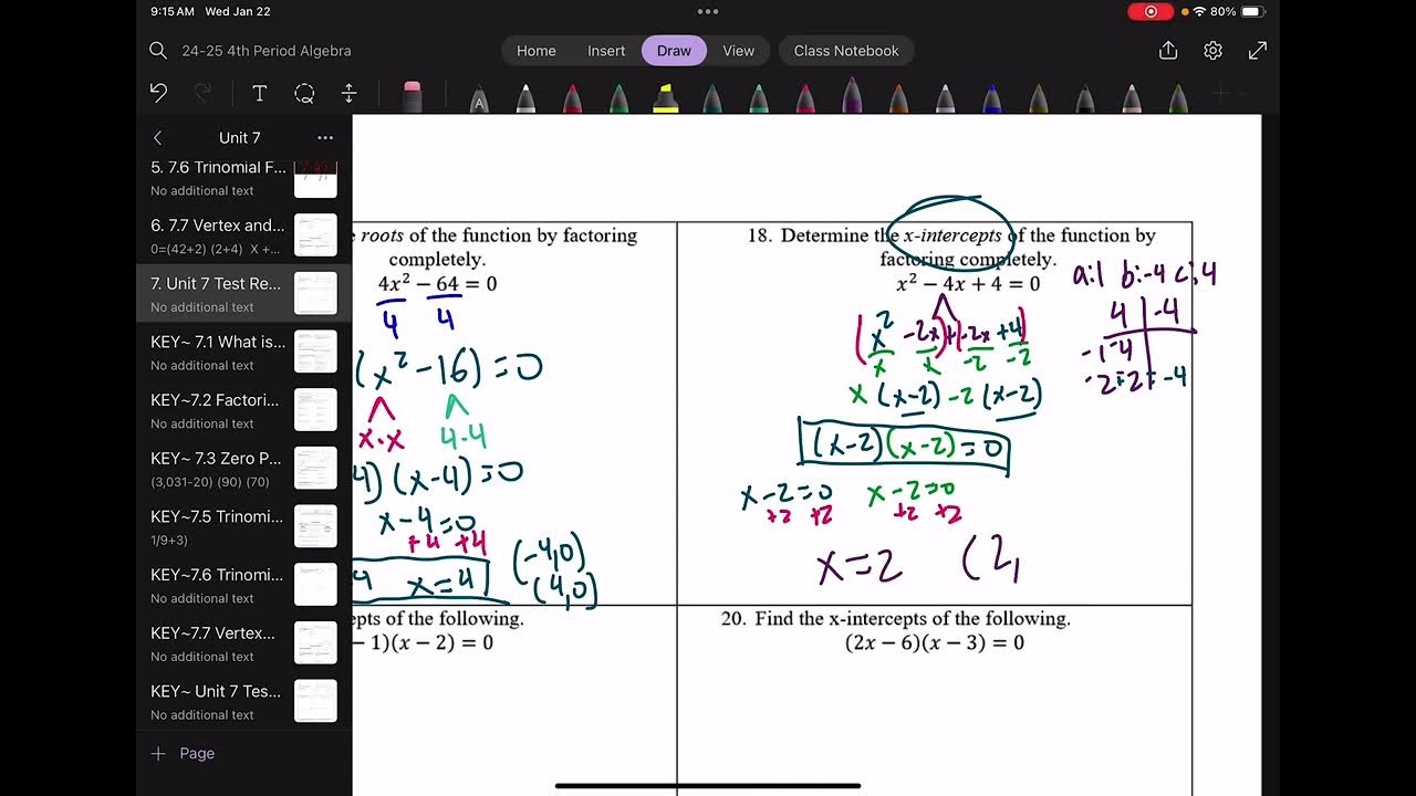 Unit 7 Test Review Part 4 of 4 - YouTube