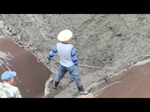 ASMR |  Decompression  Barge smoothly unloads 1300 tons of silt #SleepAid #Unloading #StressRelief