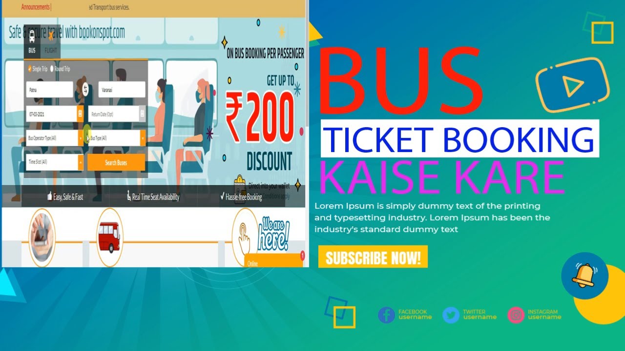 How To Book Bus Ticket Online CSC | Bus Ticket Online Kaise Book Kare ...