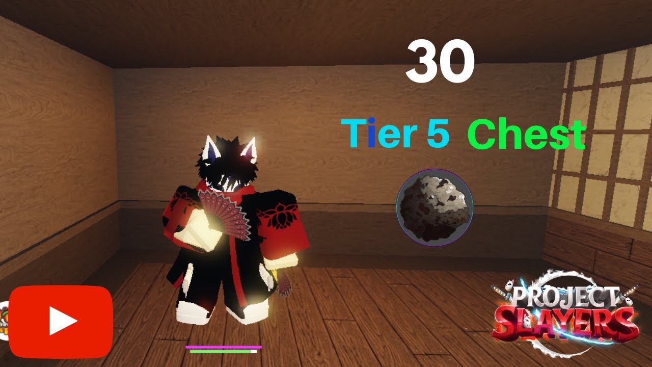 I farmed 30 Tier 5 chests !! | Project Slayers | MK Gaming - YouTube