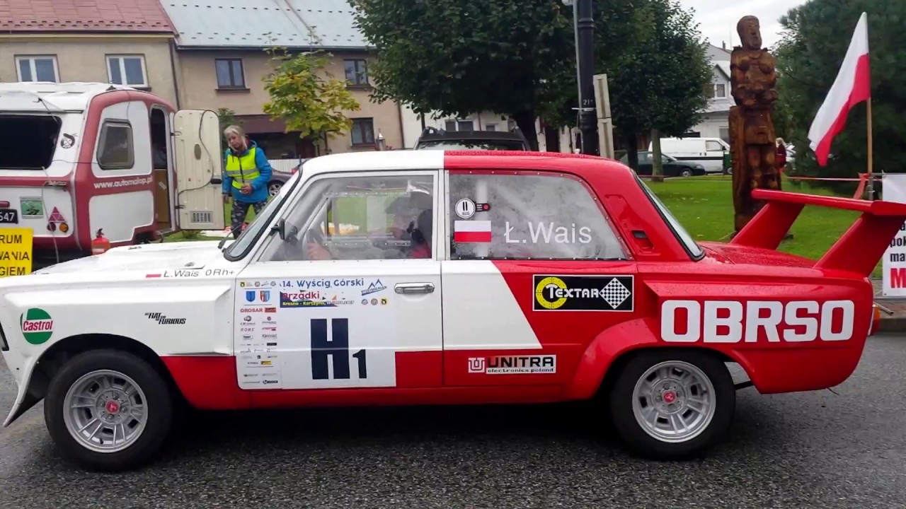 Polski Fiat 125 GTJ Łukasz Wais start do wyścigu góskiego - YouTube