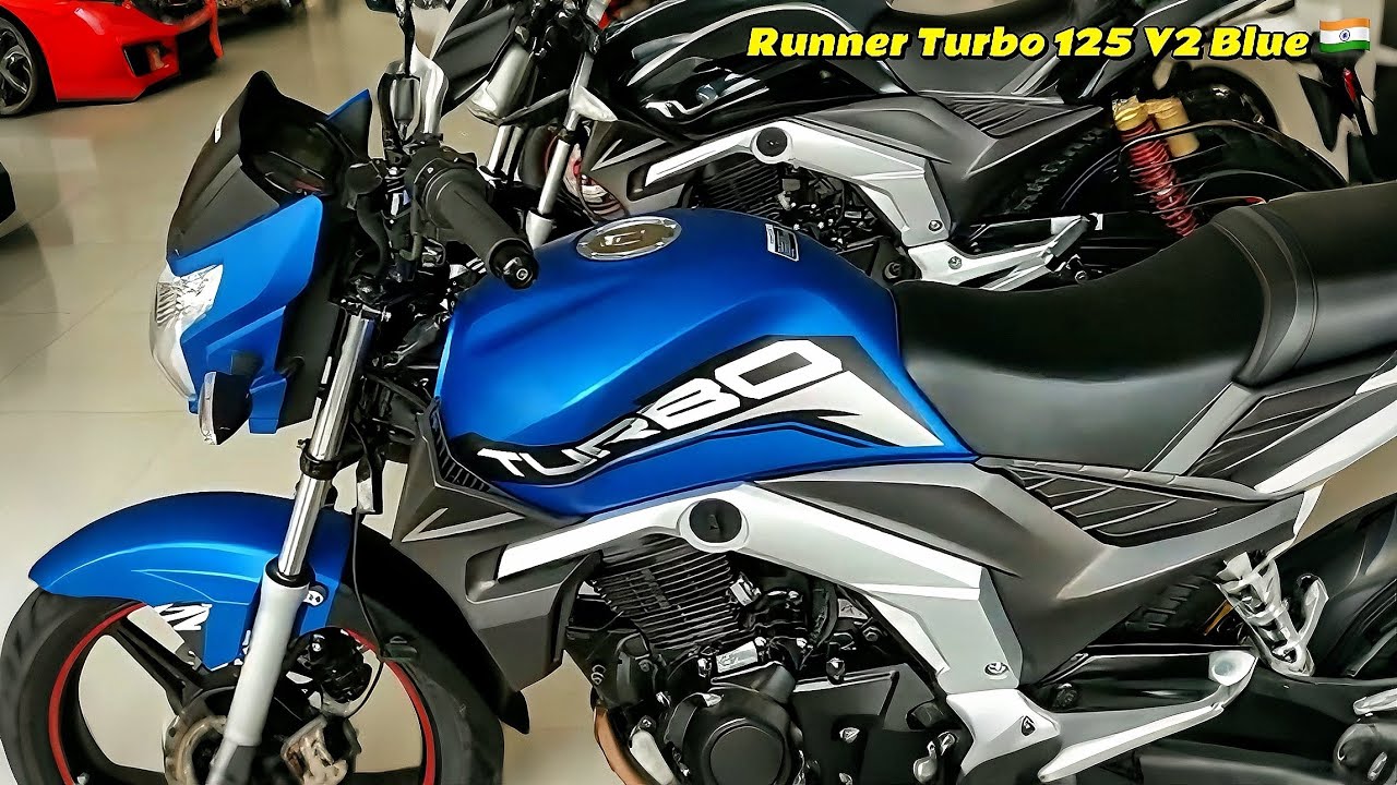 Runner Turbo 125 V2 Blue | First Ride Impressions from India - YouTube