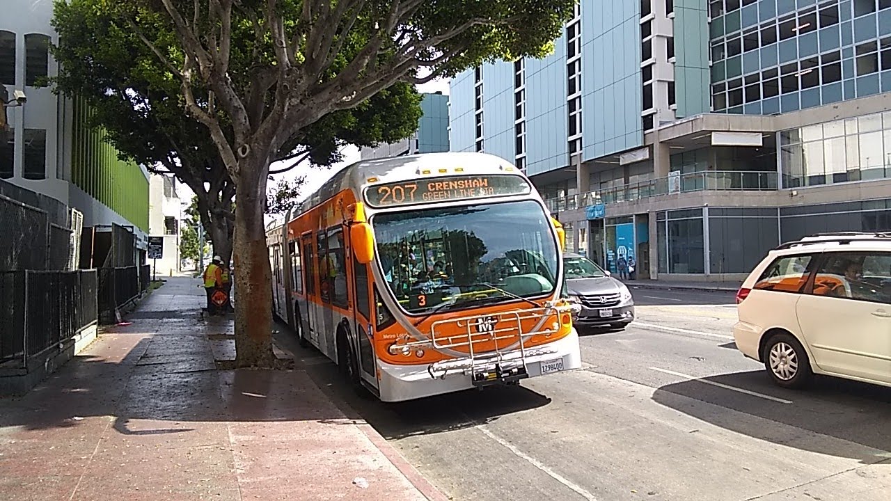 2008 LACMTA NABI 60 BRT 9593 - YouTube