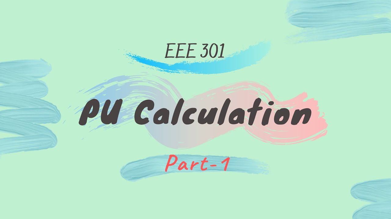 PU Calculation Part-1 - YouTube