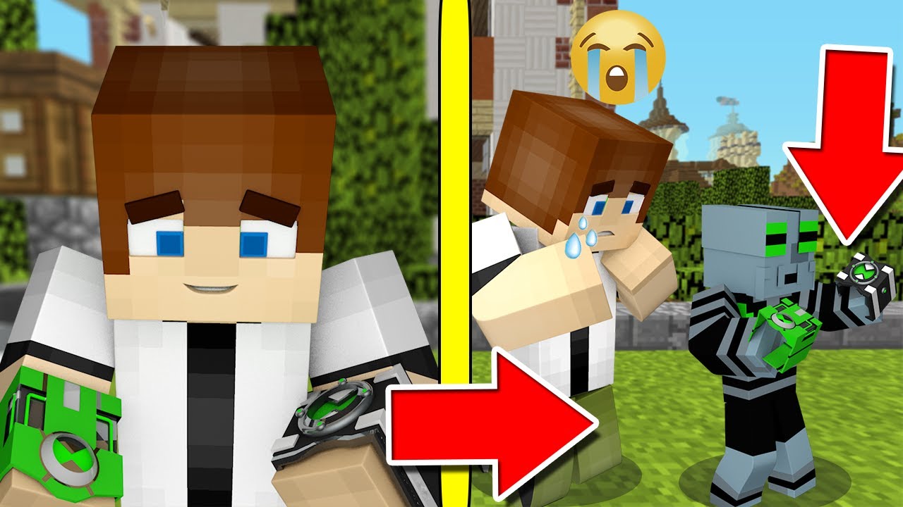 AZMUTH HAYIR! (OMNİTRİXLERİMİ ALDI!) - BEN 10 MİNECRAFT - YouTube
