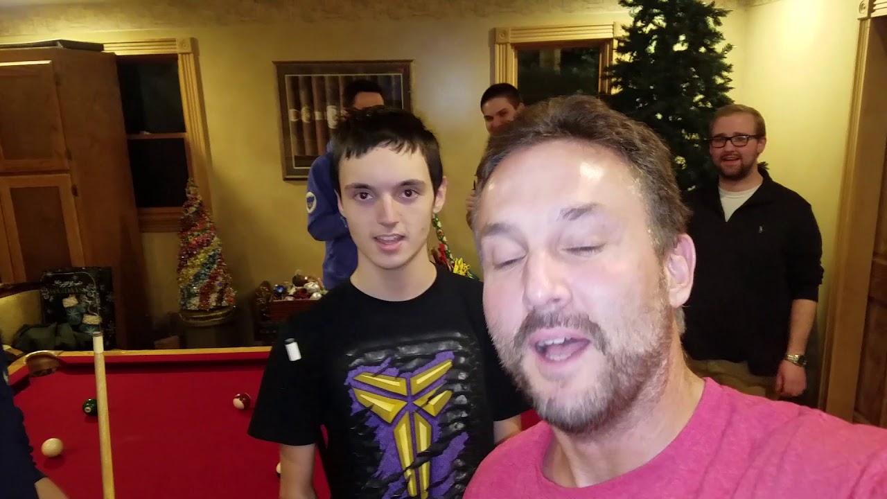 5 boys play pool - YouTube