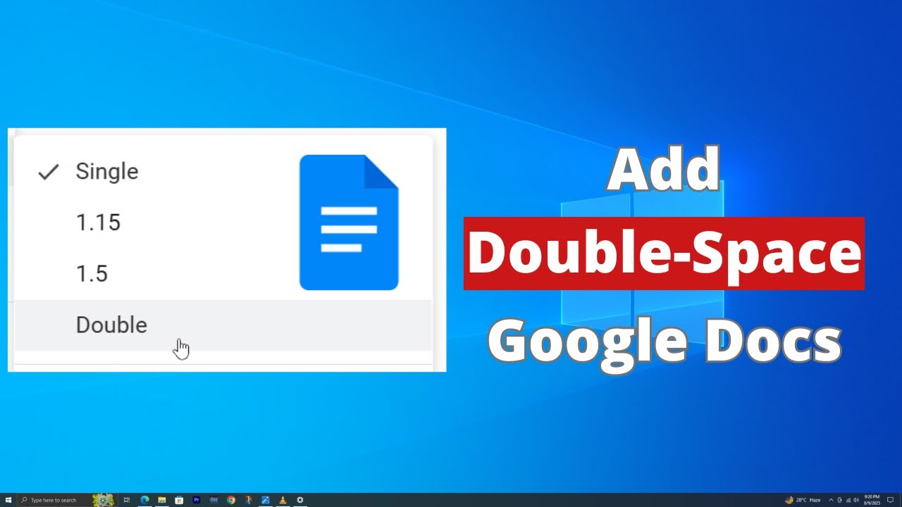 How to Add Double Space in Google Docs - YouTube