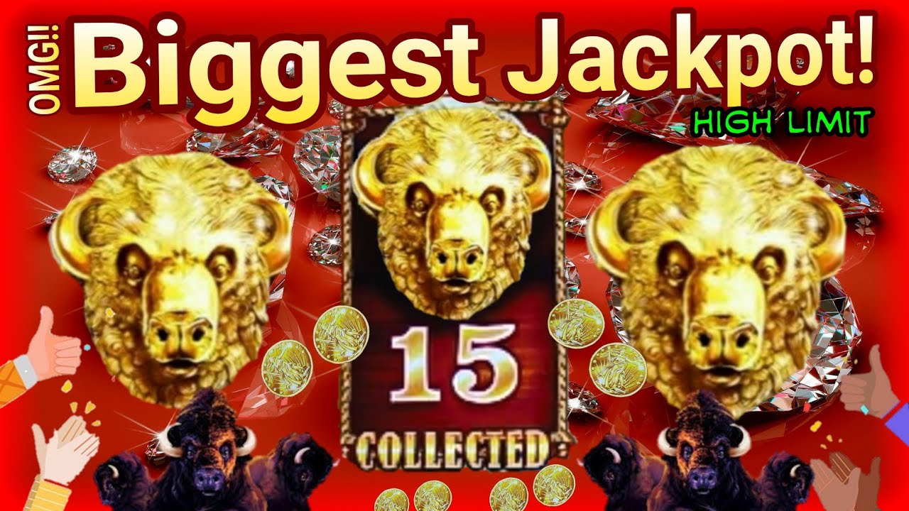 ⚠️Omg! Biggest Jackpot Again !! all 15 Buffalo Gold Heads on Buffalo ...