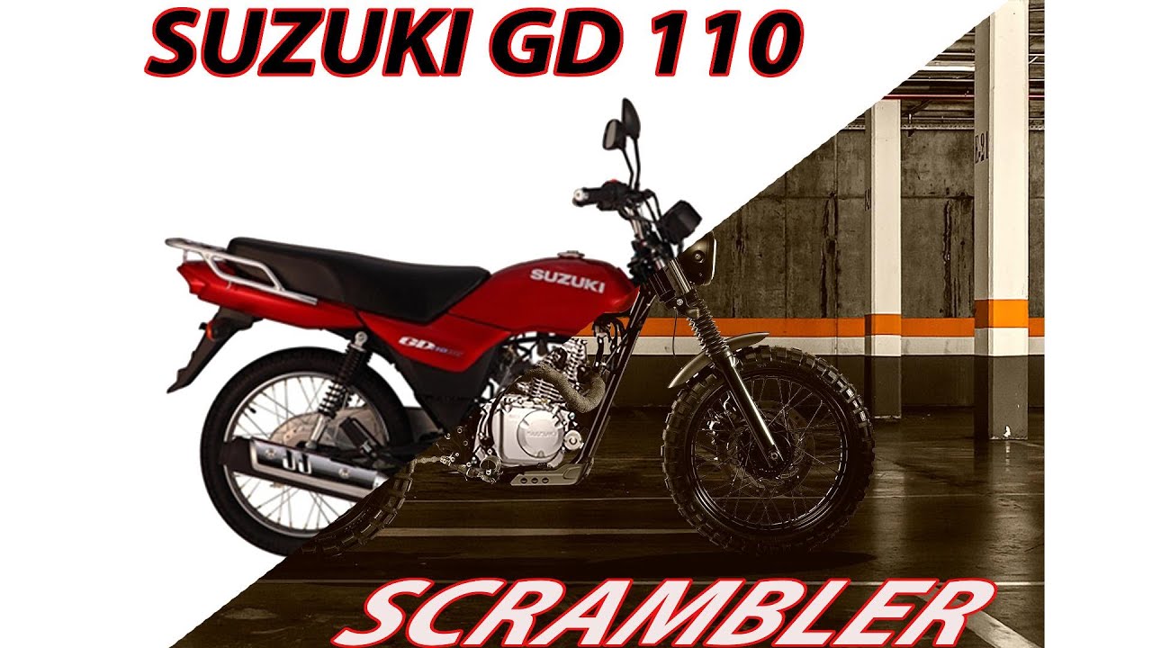 Suzuki GD110 Modified Scrambler Style /Virtual Tuning/ - YouTube
