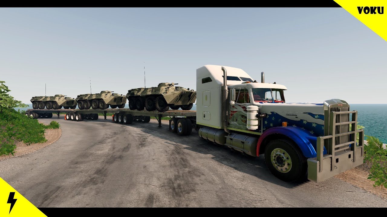 Heavy Transport of APC with the Gavril T-series - BeamNG.Drive v0.31 ...