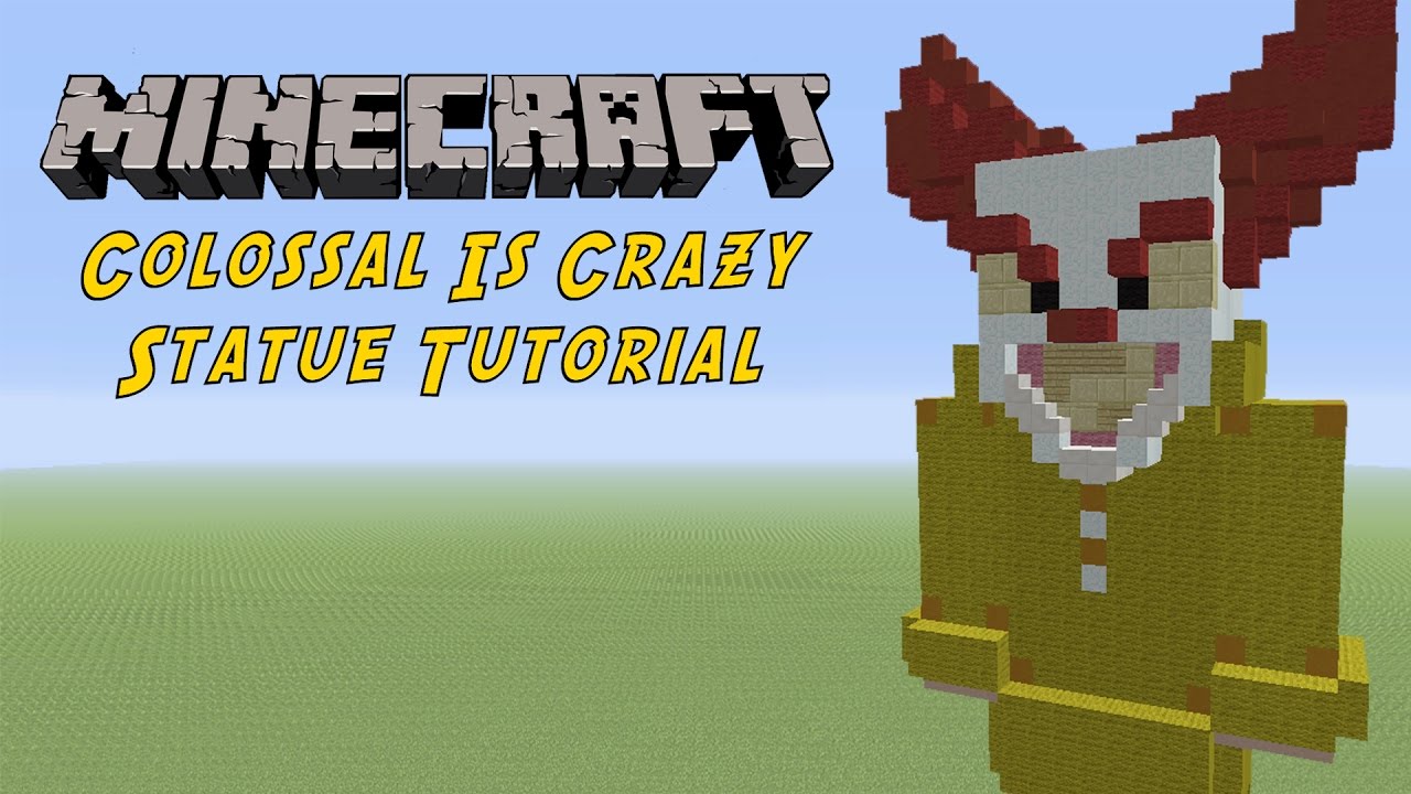 Minecraft Tutorial: Colossal Is Crazy (Baited Podcast) Statue - YouTube